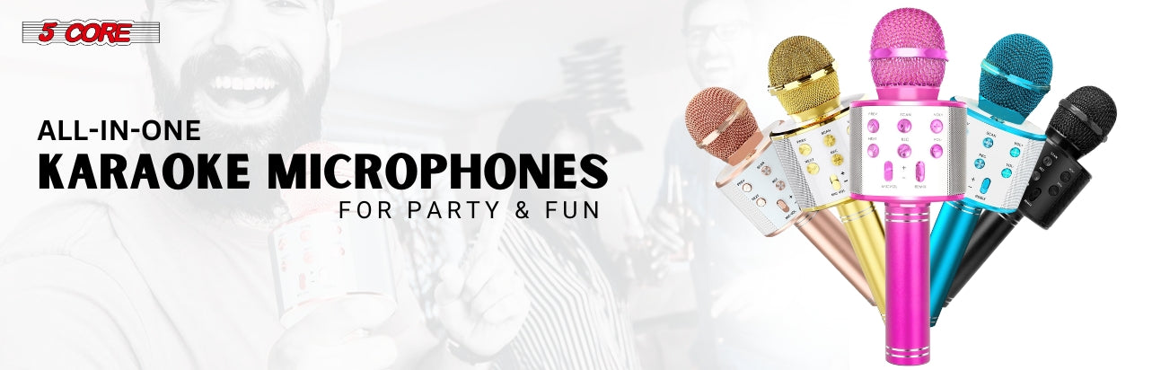 Karaoke Microphones All in One for Party and Fun - 5 Core