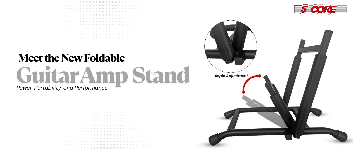 Guitar Amp Stand Adjustable Heavy Duty Portable Amplifier Stands - 5 Core