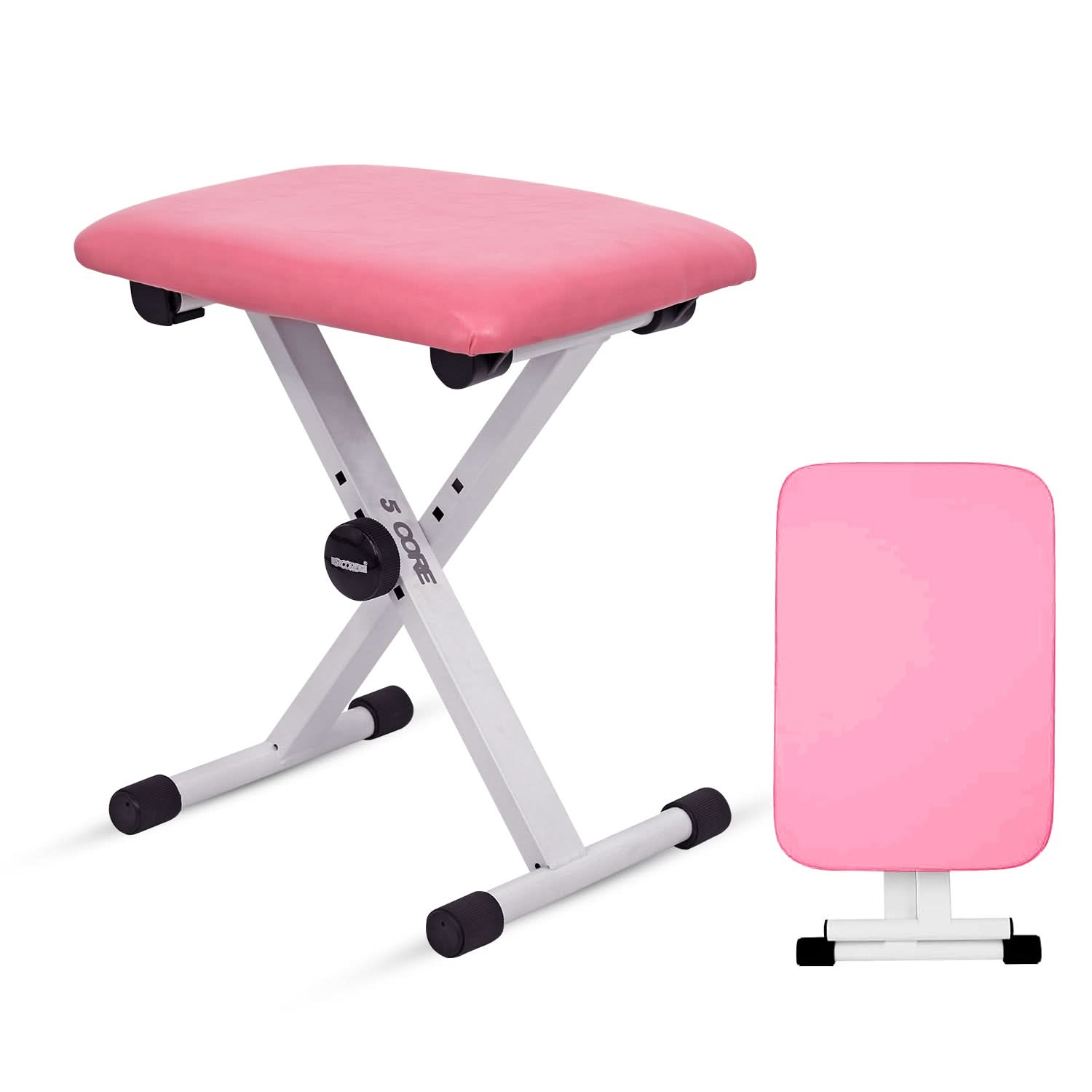 Keyboard Bench Thick Padded Piano Stool Adjustable Music Stool