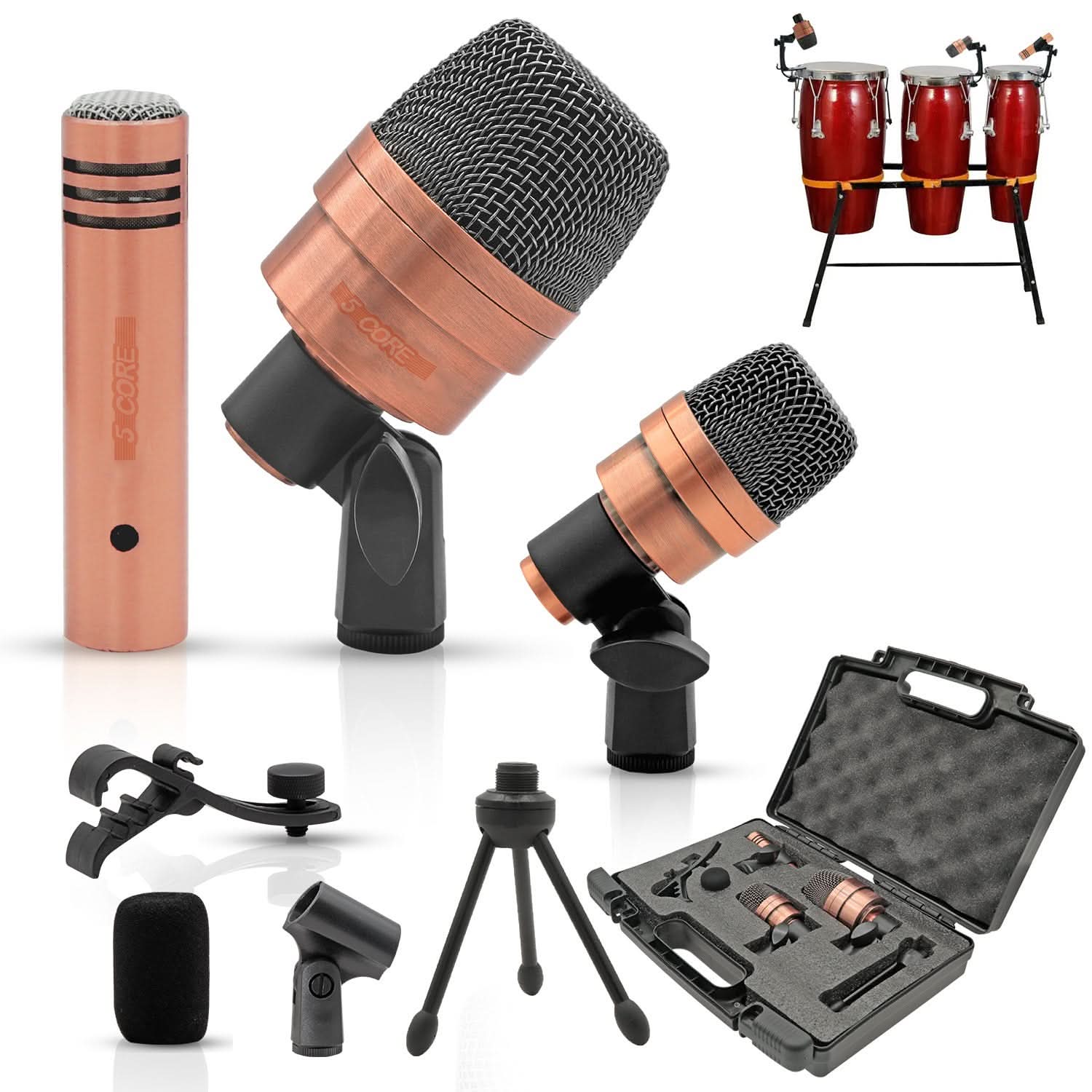 Conga Mic Condenser Instrument Microphone Tom XLR Microfono