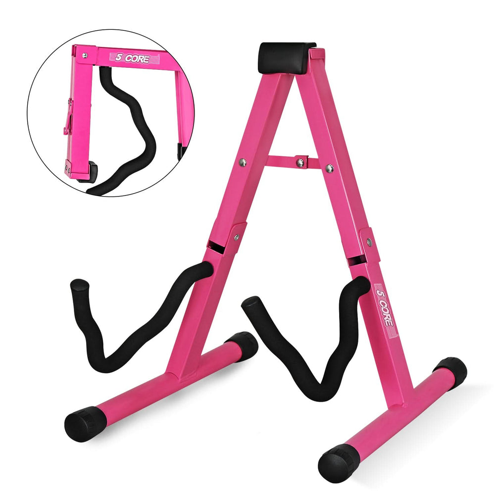 Guitar Stand Pair A Frame Shape w Soft Foam Arms - 5 Core