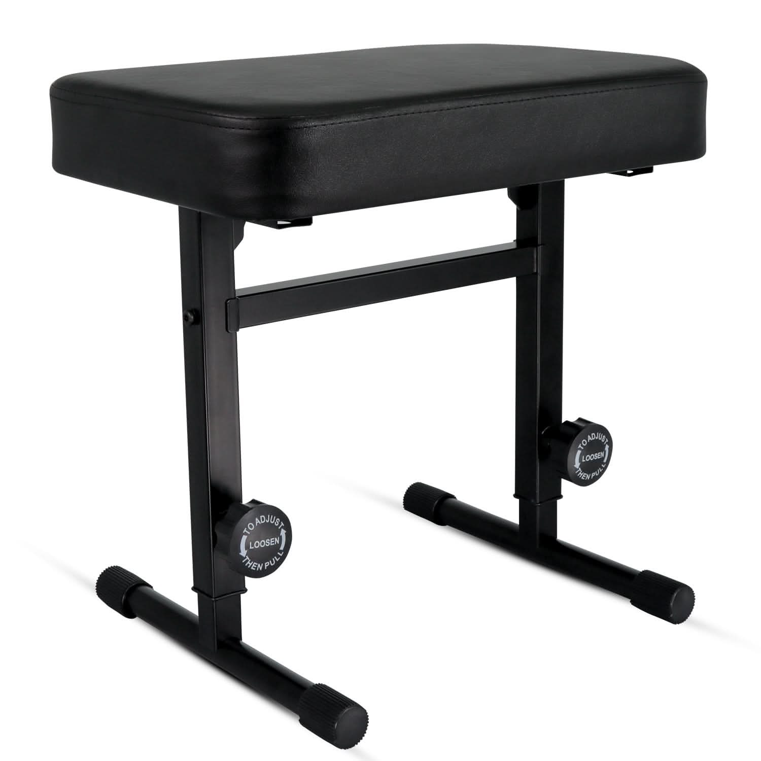 Keyboard Bench Height Adjustable Padded Cushion Piano Stool