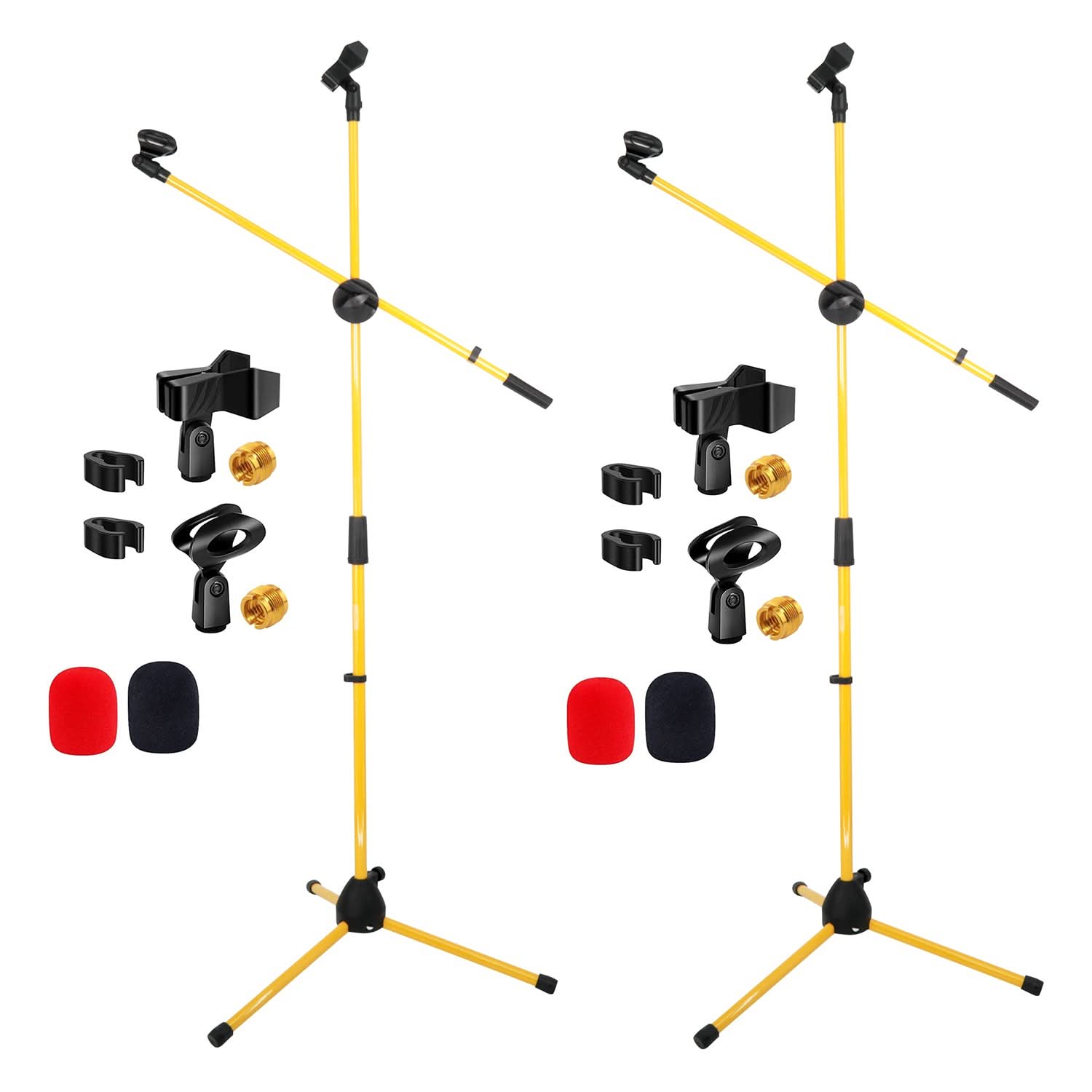 Microphone Stand Floor Universal Adjustable Tripod Mic Stands - 5 Core