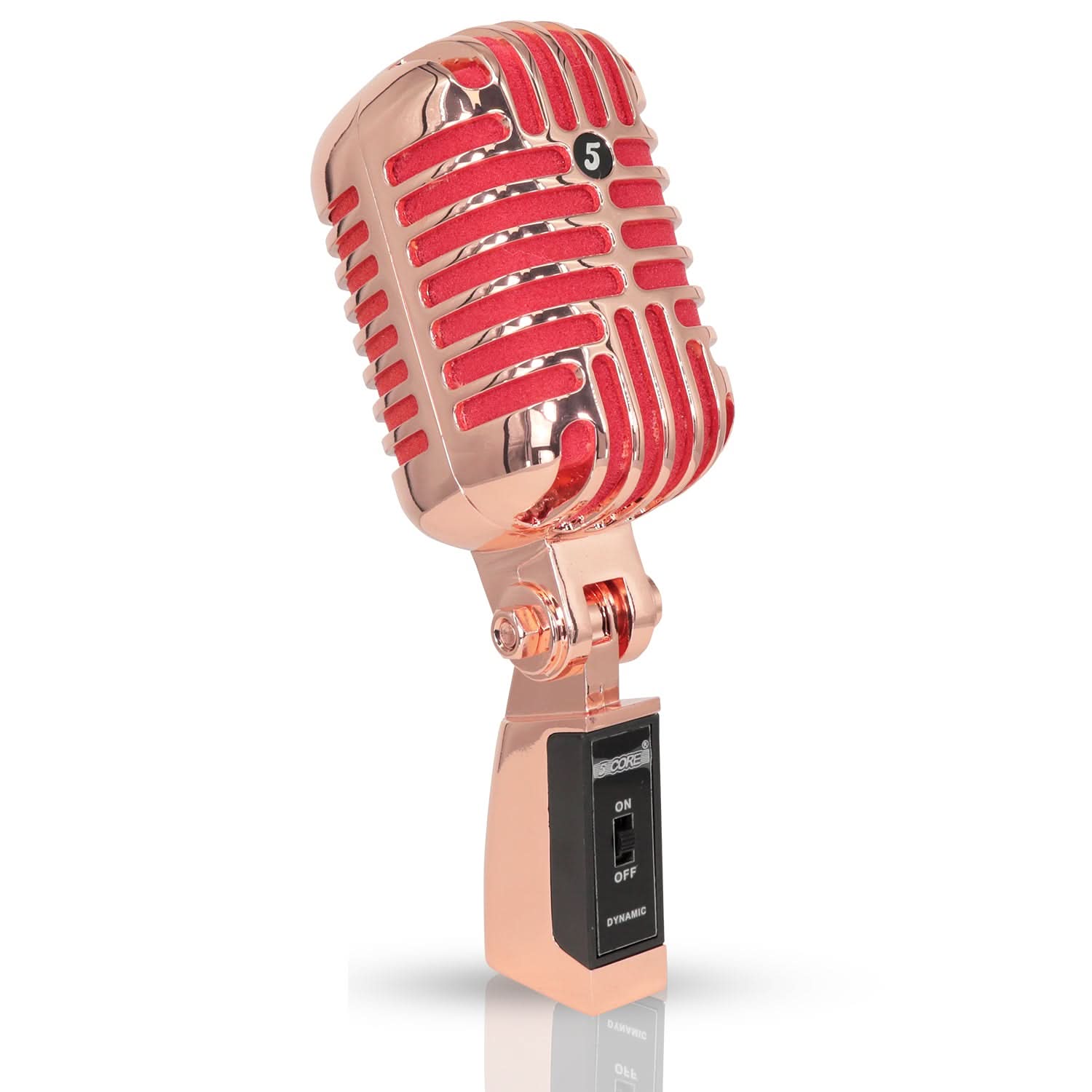 Vintage Retro Microphone for Singing Professional Vocal XLR Mic - 5 Core