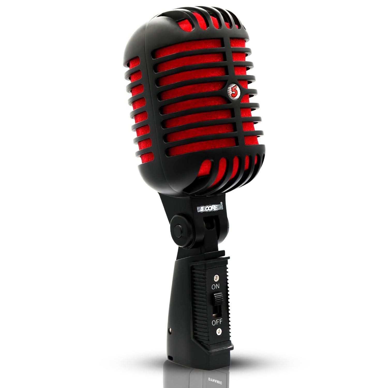 Vintage Microphone for Singing Professional Vocal XLR Retro Mic - 5 Core