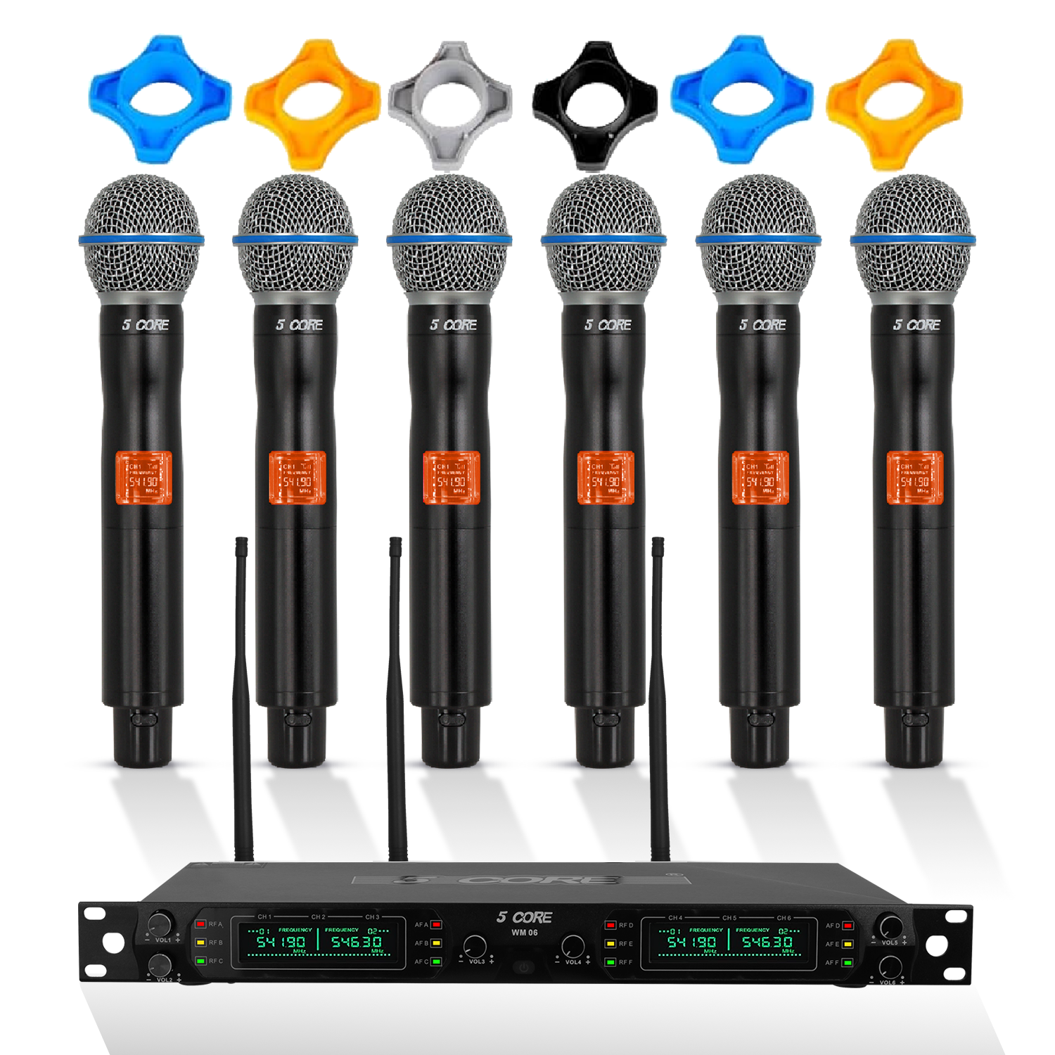 Wireless Mic System Cordless Singing Karaoke DJ Microfono