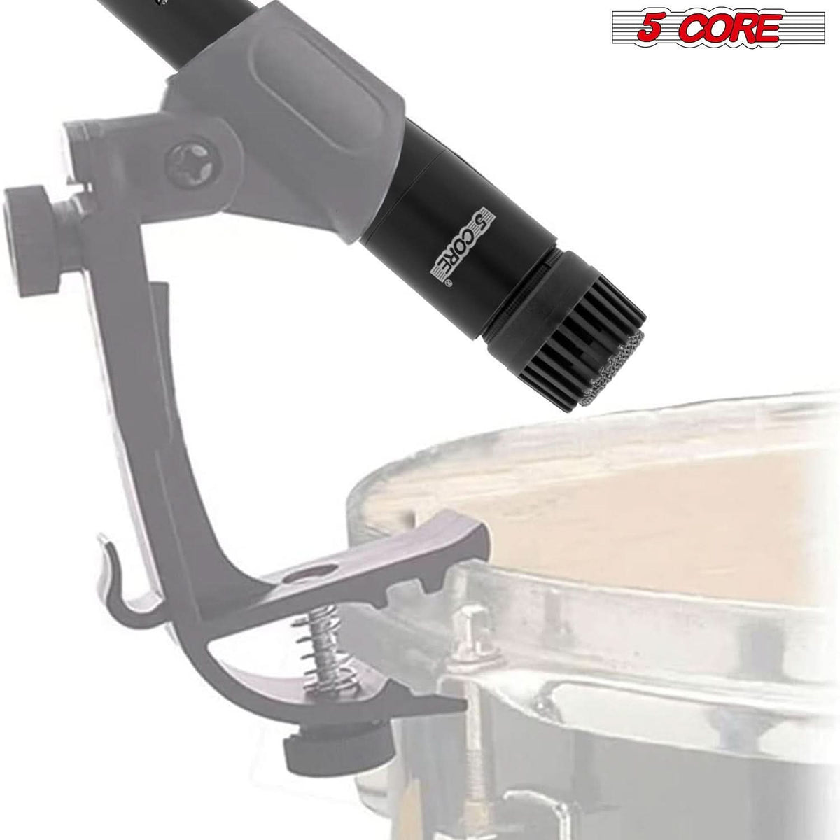 Drum Microphone Kit 9 Piece Bass/Tom/Snare Dynamic Mic Set